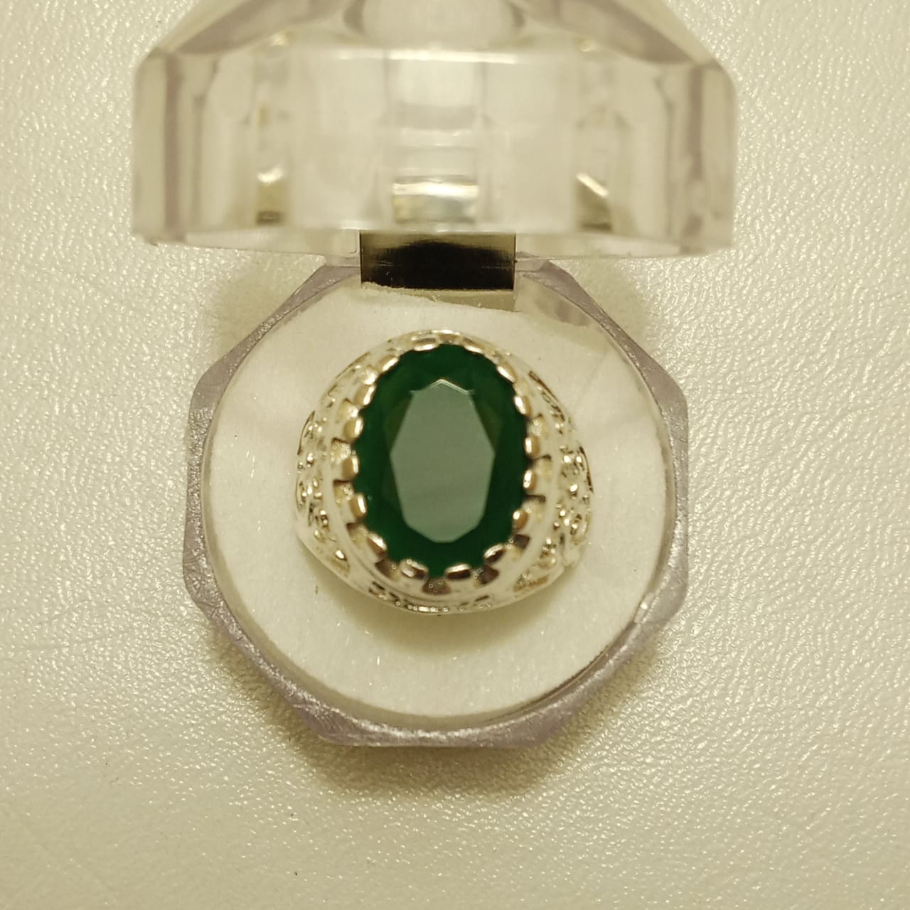 14 Carat Emerald Ring | Step Cut Zamrud | Italian Style Ring ...